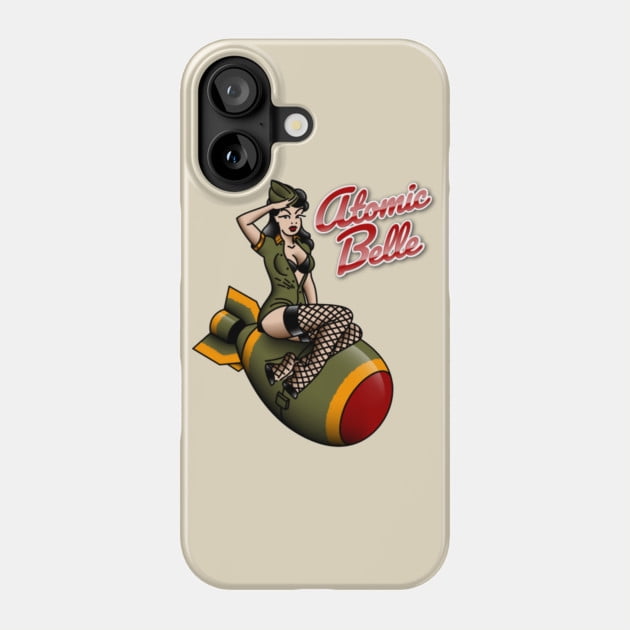 American Traditional Patriotic Atomic Bomb Belle Case for iPhone 11,12 ...