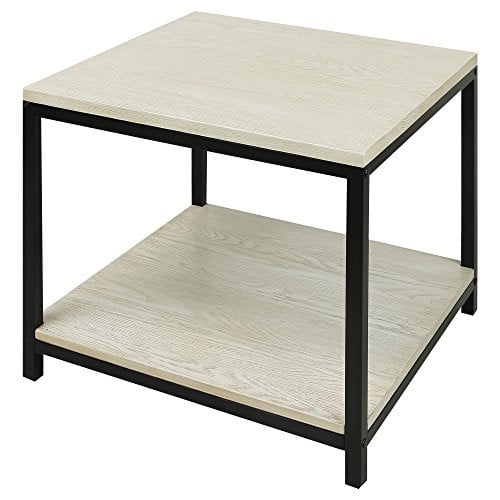 American Trails Studio End Table with Solid Red Oak Top and Shelf ...