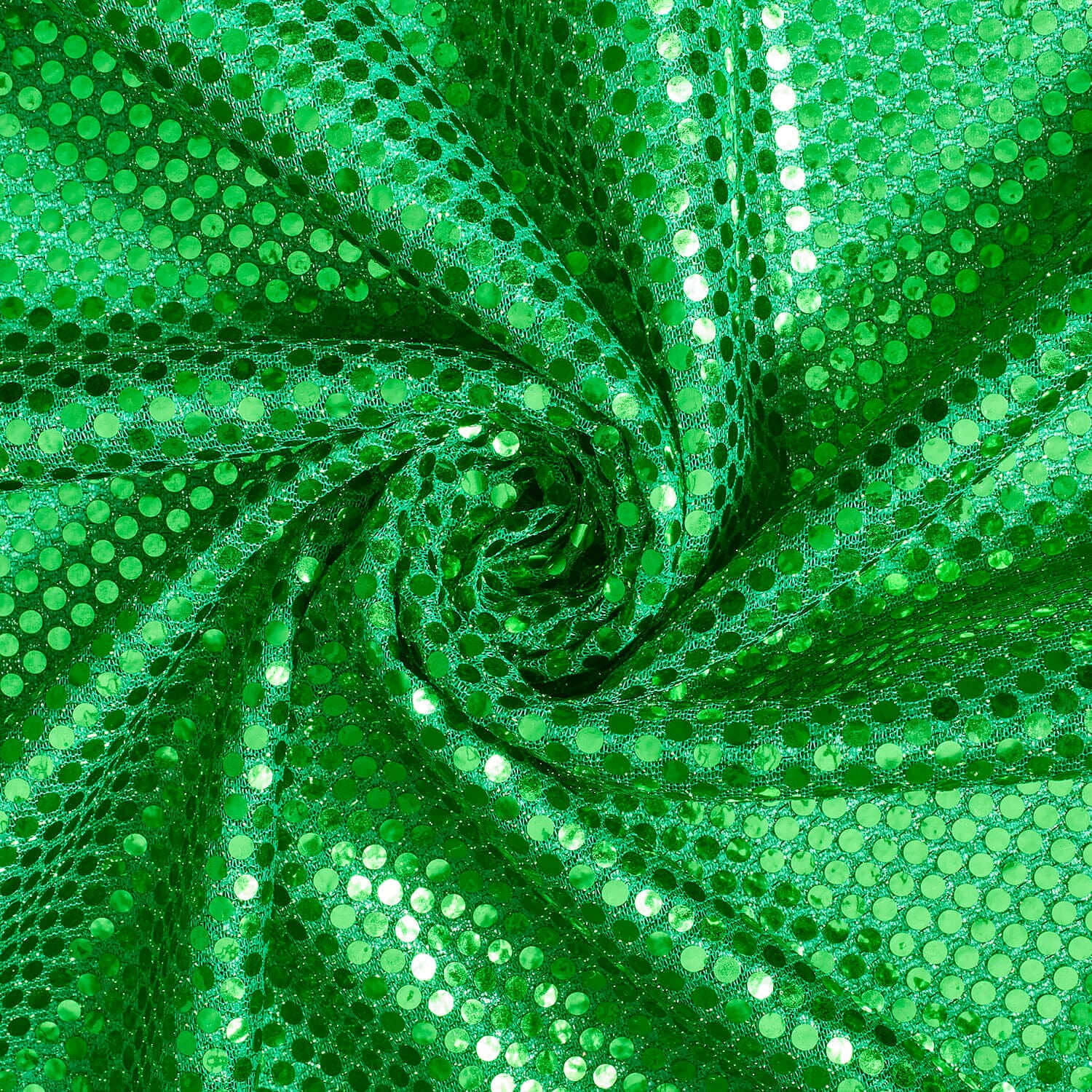 American Trans Circle Knit Confetti Dot Sequins 43/44" Polyester PET ...