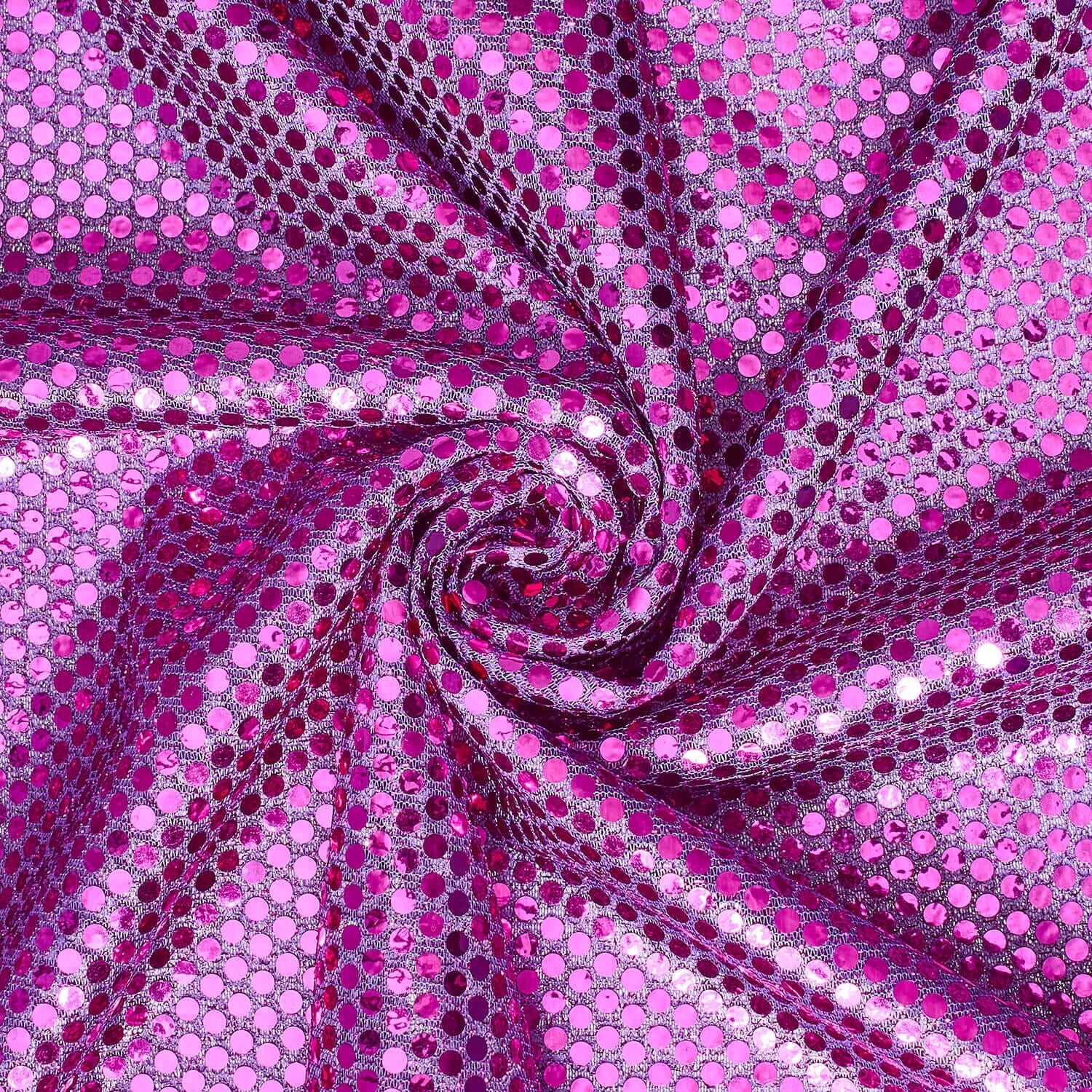 American Trans Circle Knit Confetti Dot Sequins 43/44" Polyester PET ...