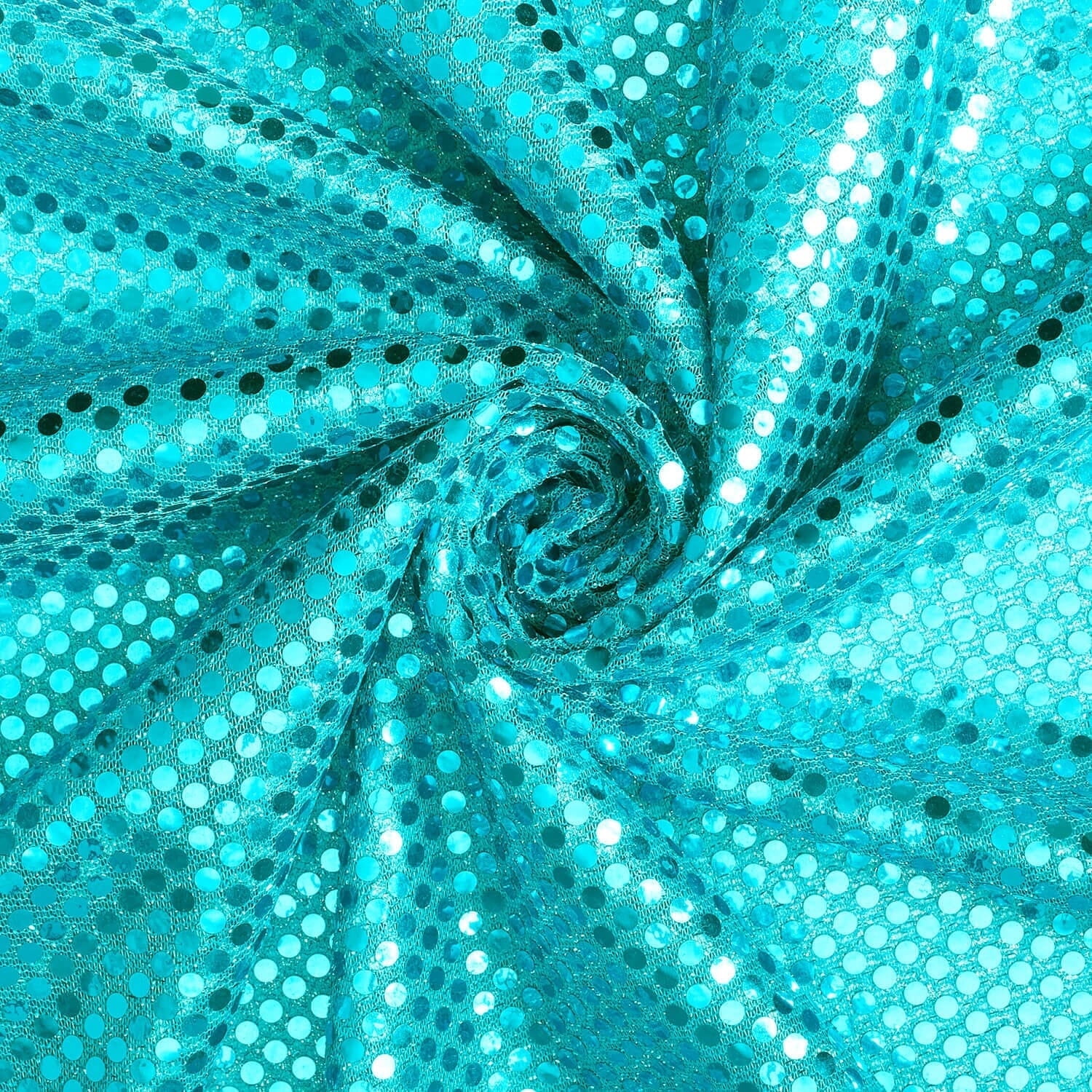 American Trans Circle Knit Confetti Dot Sequins 43/44" Polyester PET ...