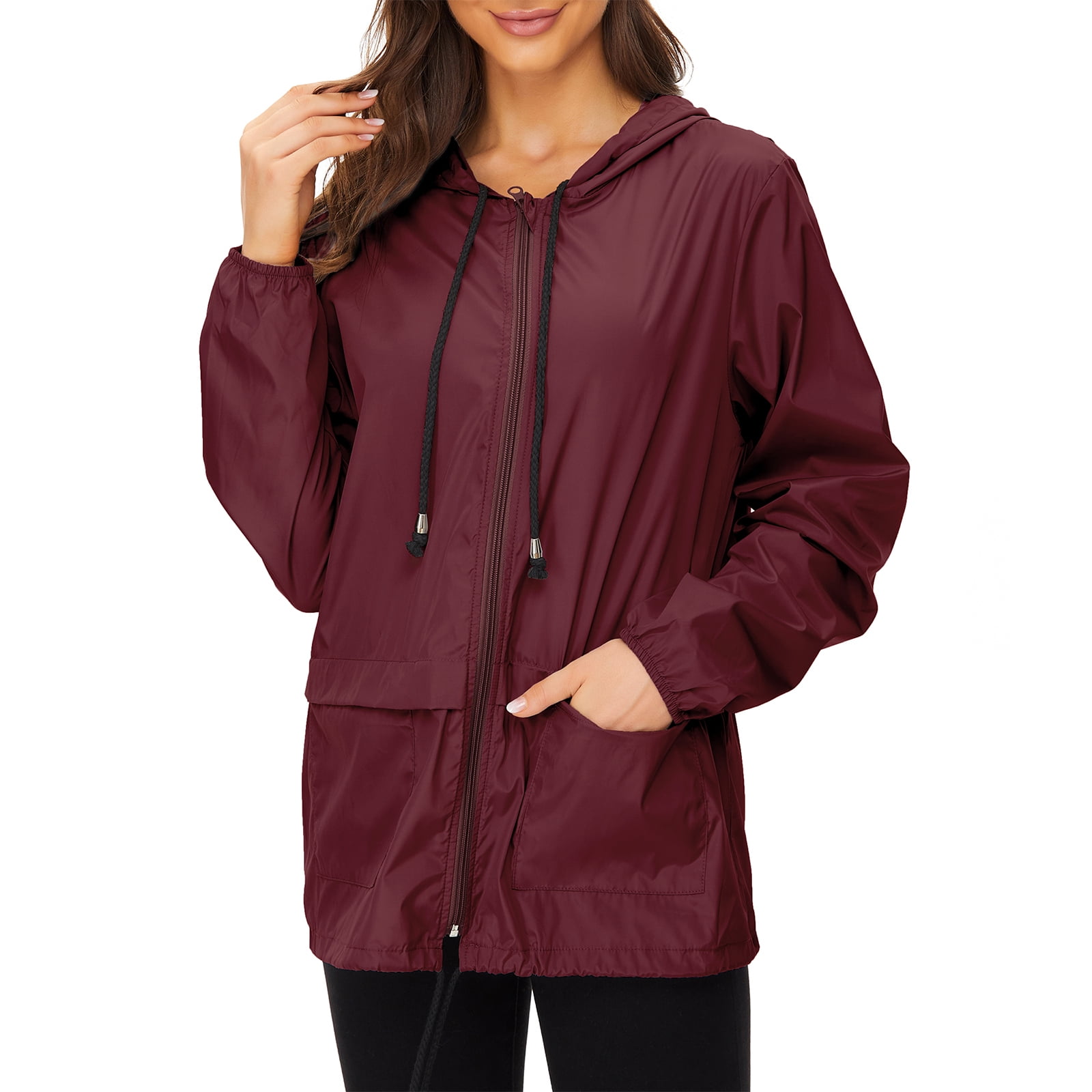 American Trends Lightweight Packable Rain Coats for Women, Waterproof ...