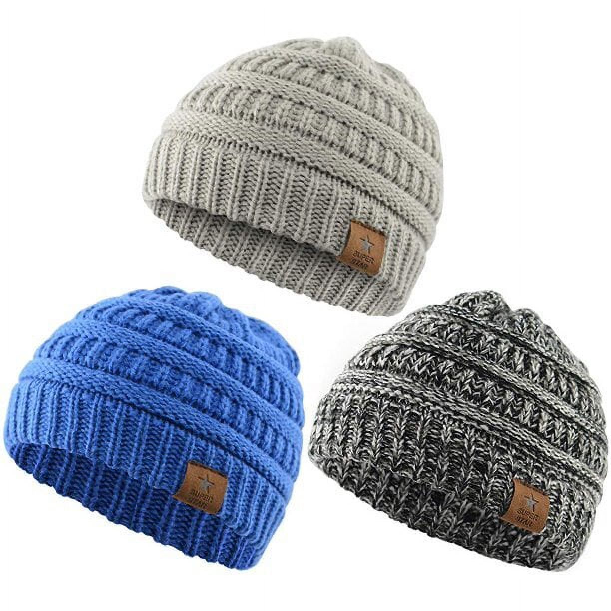 Zando Toddler Winter Hat for Boys Girls Warm Beanies for Babies Infant ...