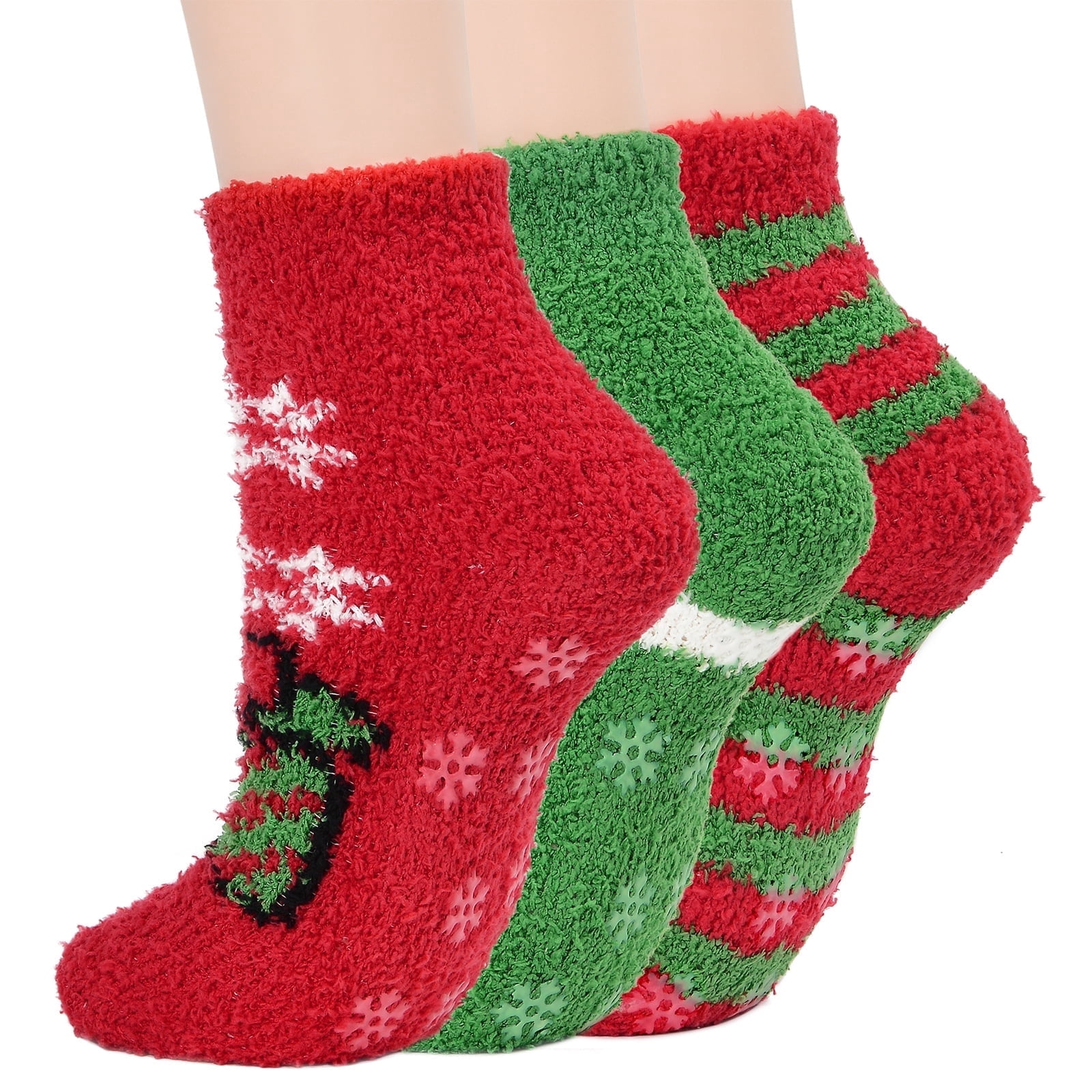 American Trends Non Slip Socks for Women Soft Warm Sleep Socks Womens ...
