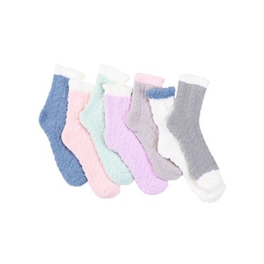 Zando Women's Ultra Soft Fuzzy Slipper Socks, Warm Microfiber Sleep Socks for Winter - Walmart.com