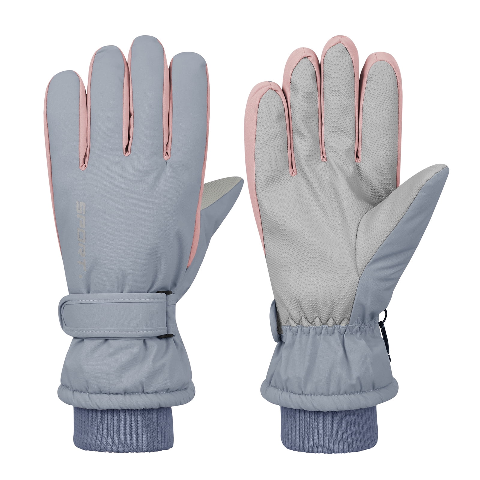 American Trends Winter Gloves Women Waterproof Gloves Windproof Ski ...