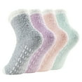 American Trends Womens Warm Soft Cozy Fuzzy Non Slip Slipper Socks
