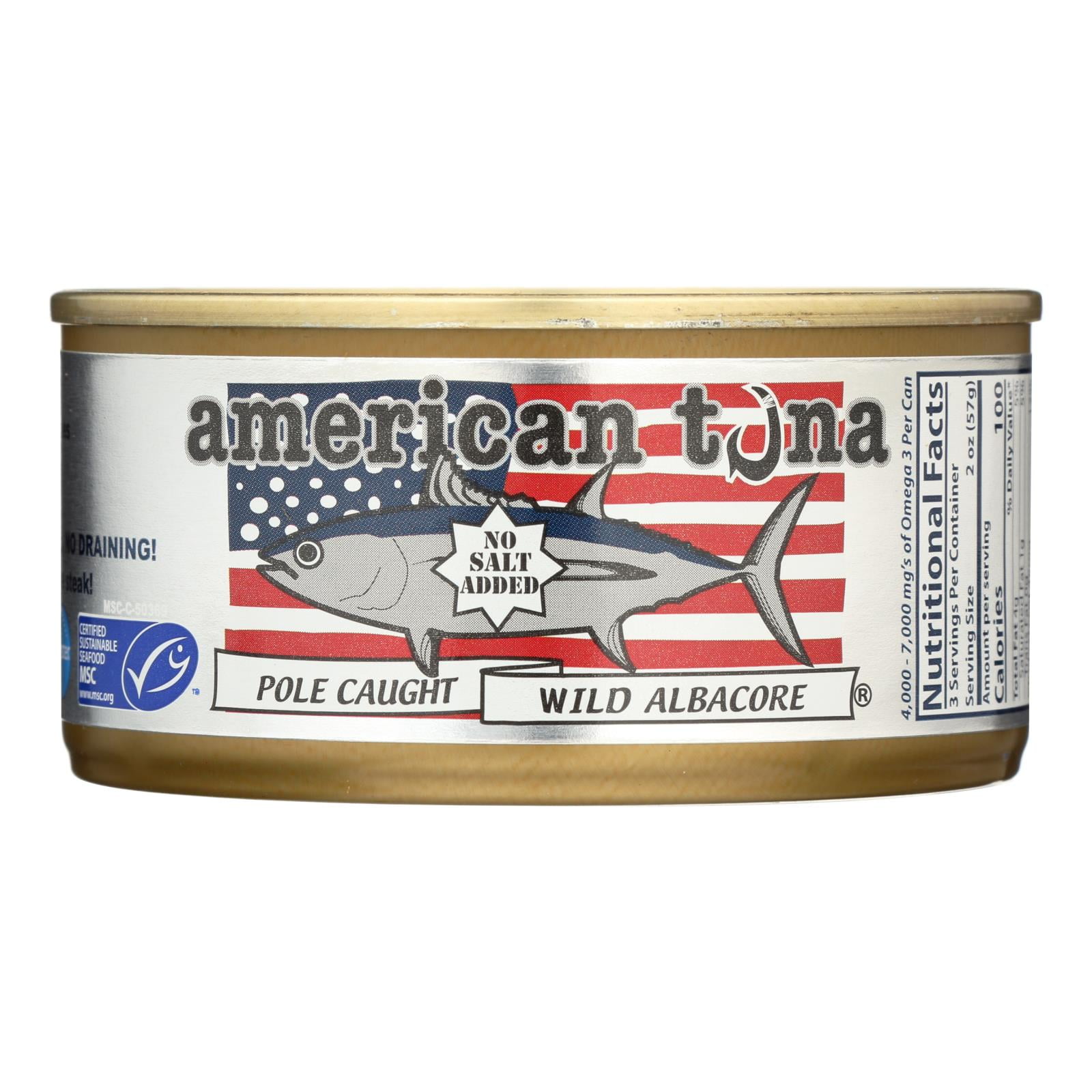 American Tuna - Tuna Wild Albacore - Case of 12-5 Ounces - Walmart.com
