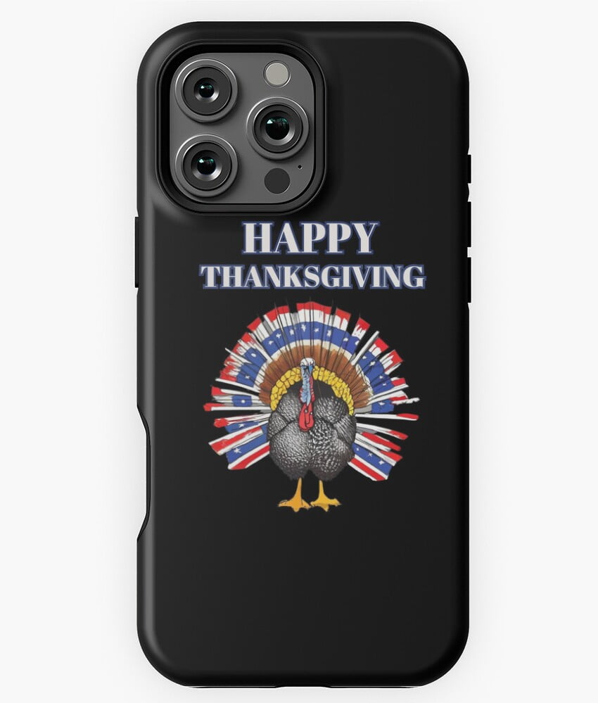 American Turkey Thanksgiving Patriot Phone Case for iPhone 16 15 14 13 ...
