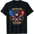 American Two Hundred Fifty Years Independence T-Shirt - Walmart.com
