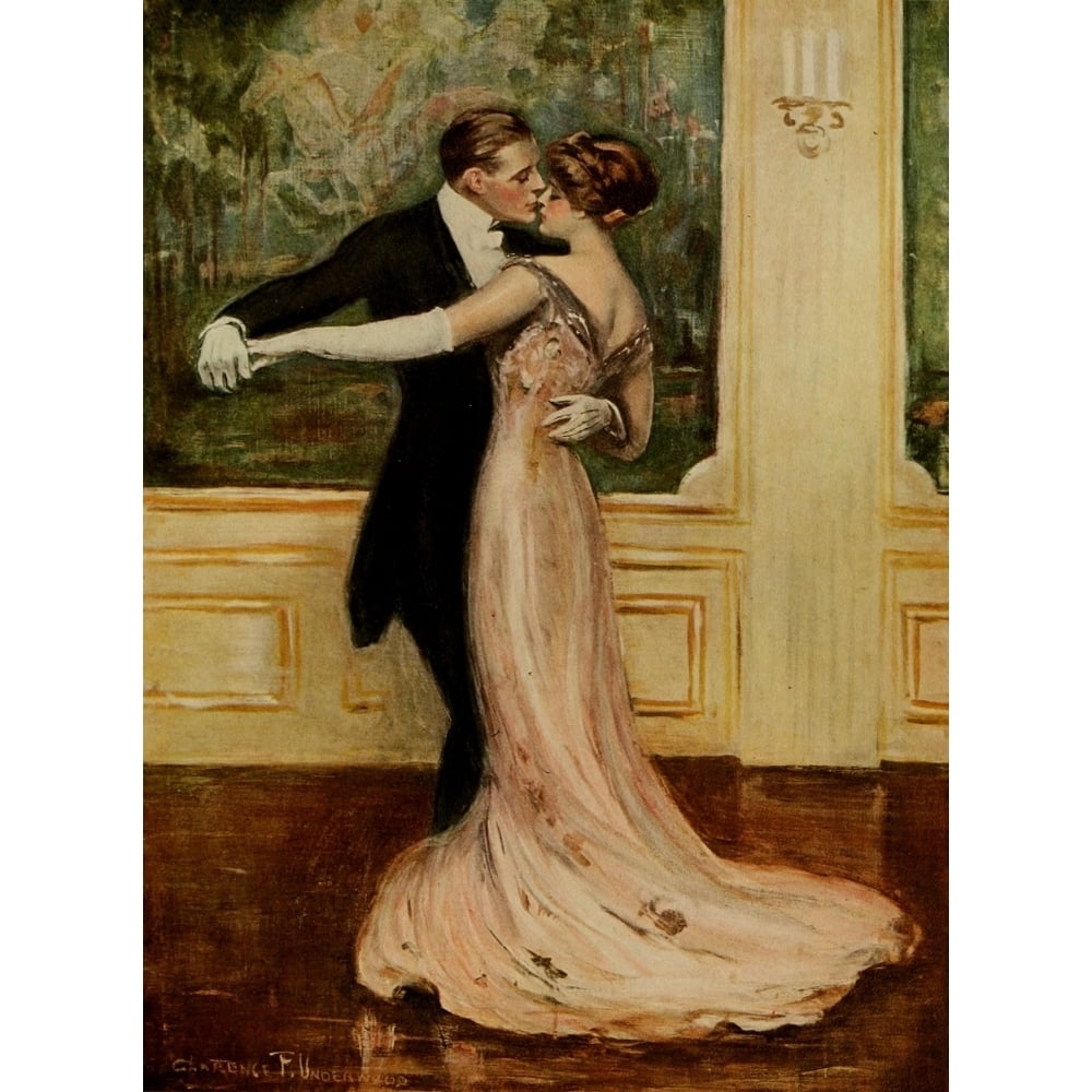 American Types 1912 The last waltz together Poster Print by Clarence F ...