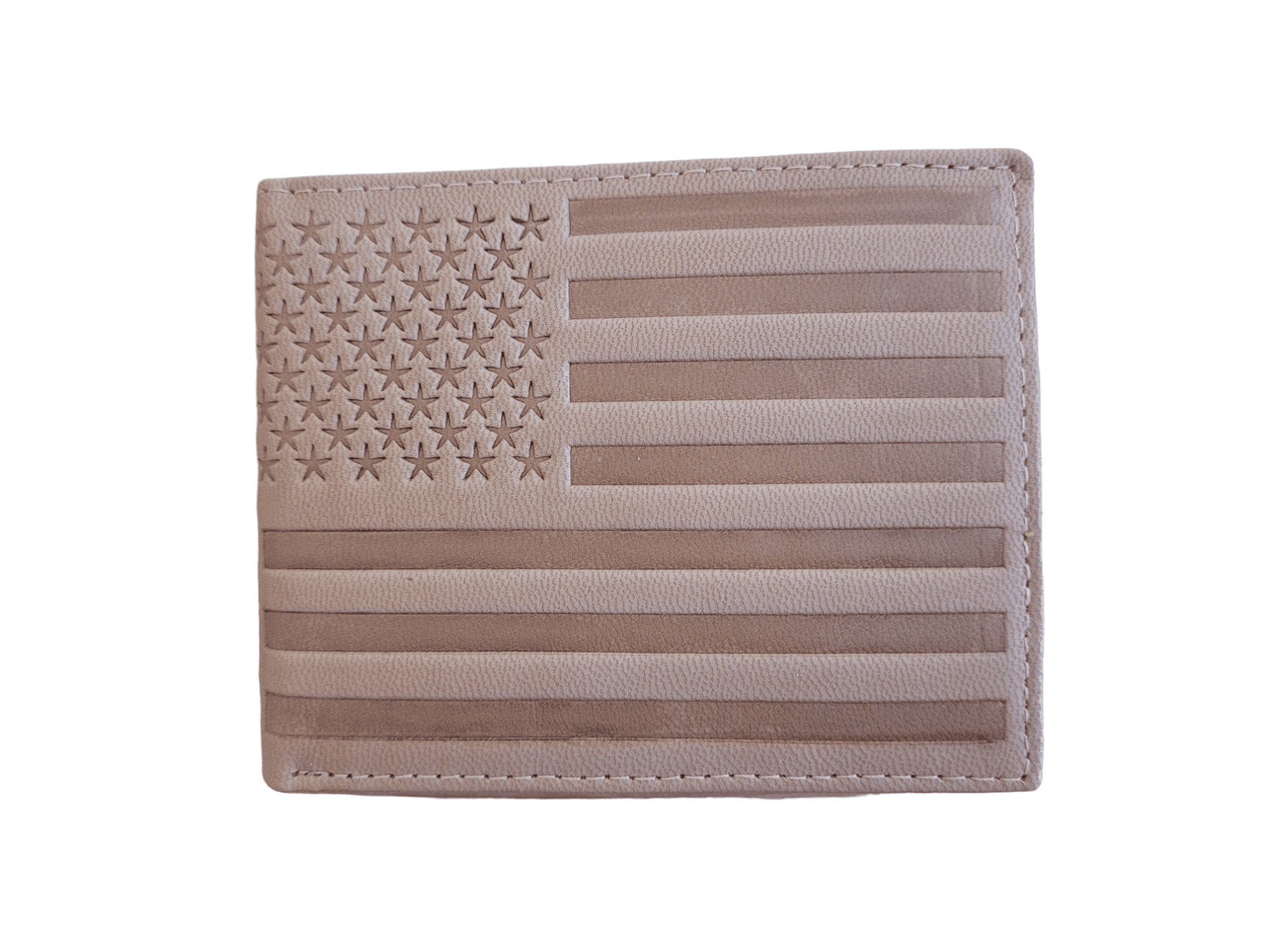 American US Flag Embossed Genuine American Leather RFID Bifold Wallet ...
