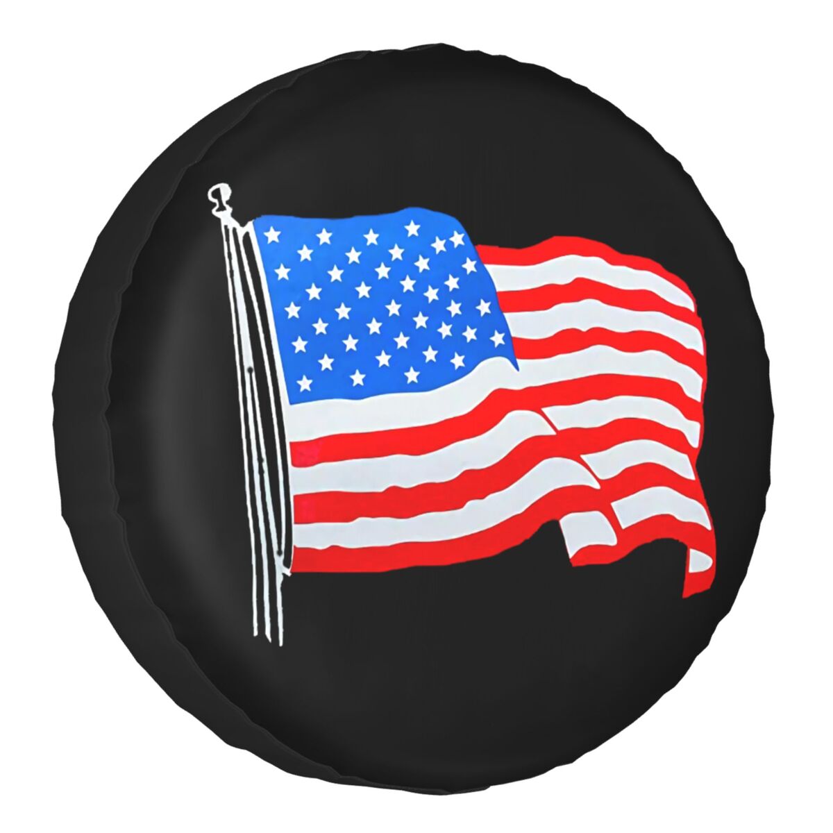 American US Flag Tire Cover 4WD 4x4 SUV Spare Wheel Protector for ...