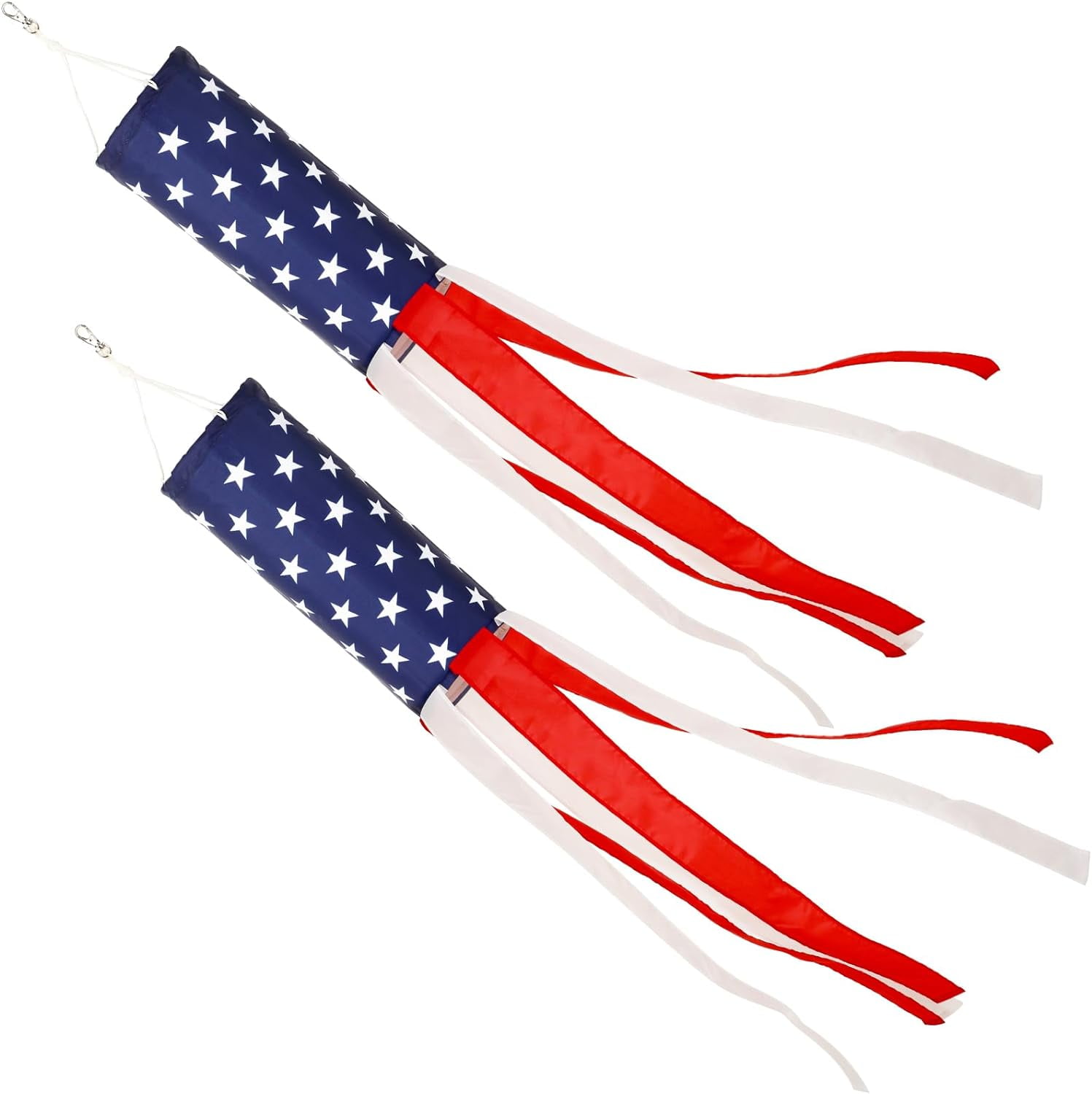 American US Flag Windsock, 2 Pieces 40 Inch 4th of July Decorations ...