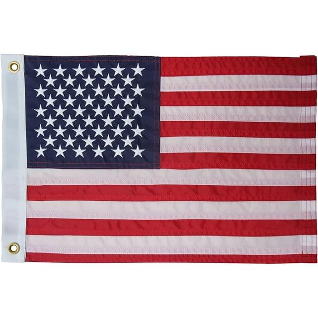 American USA Boat flag 12x18 US Flag - Heavy Duty Outdoor Unite States ...