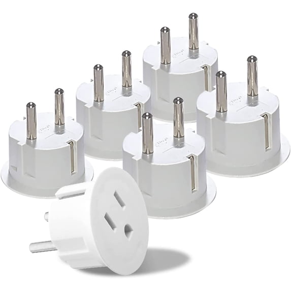American USA To European Plug Adapter – Type E/F Schuko Plug Adapter ...