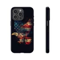 American USA Flag Bald Eagle Patriotic Wildlife Symbol Artistic Phone ...