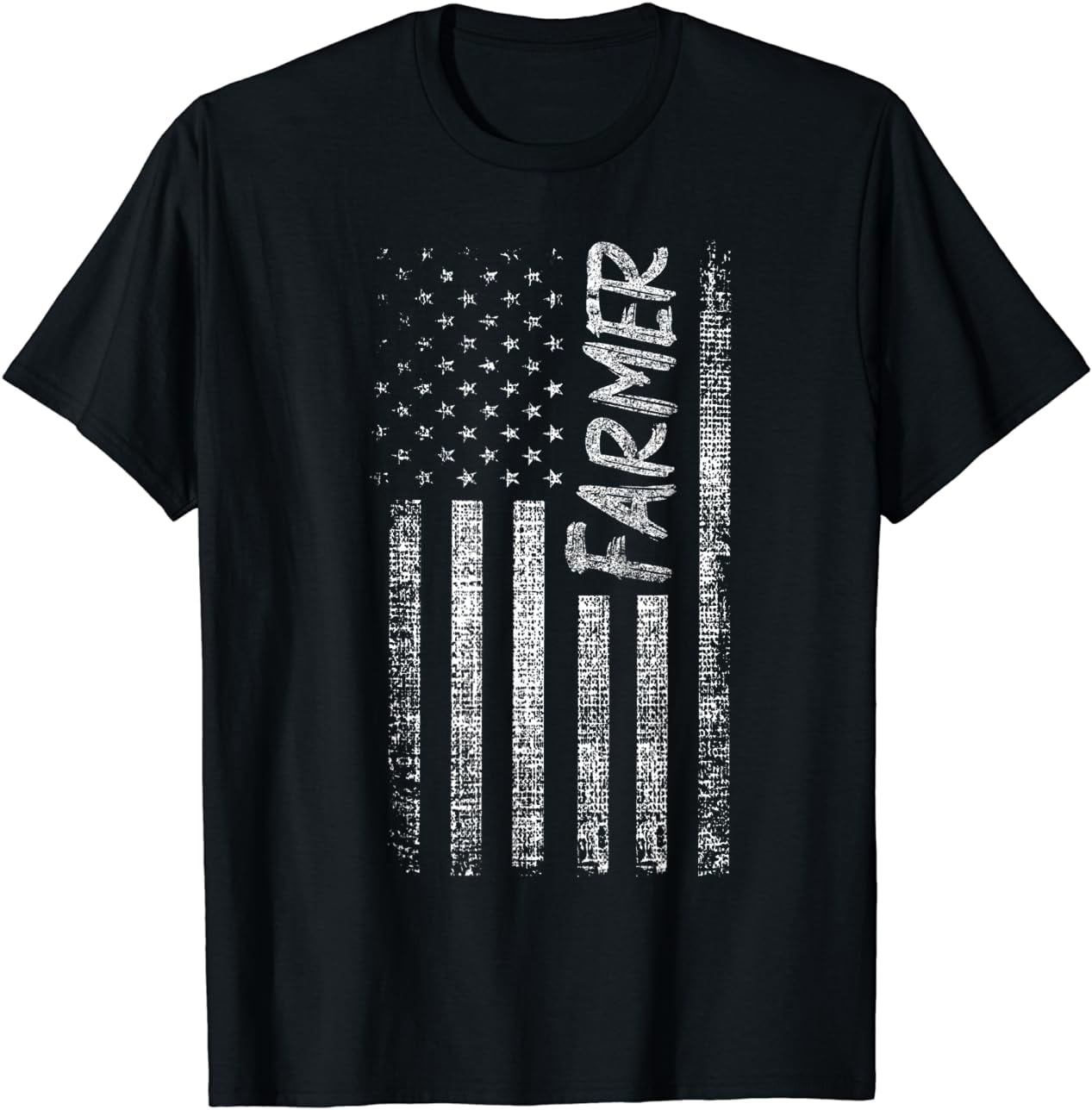 American USA Flag Farmer Rancher Farming T-Shirt - Walmart.com
