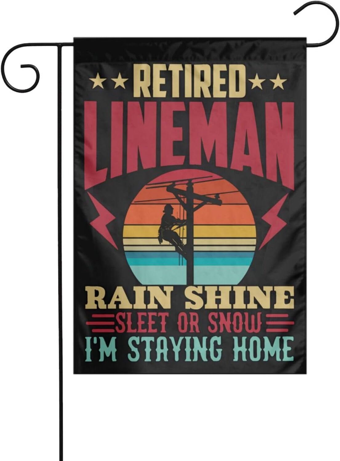 American USA Flag Lineman Flag Garden Flag Home Indoor & Outdoor ...