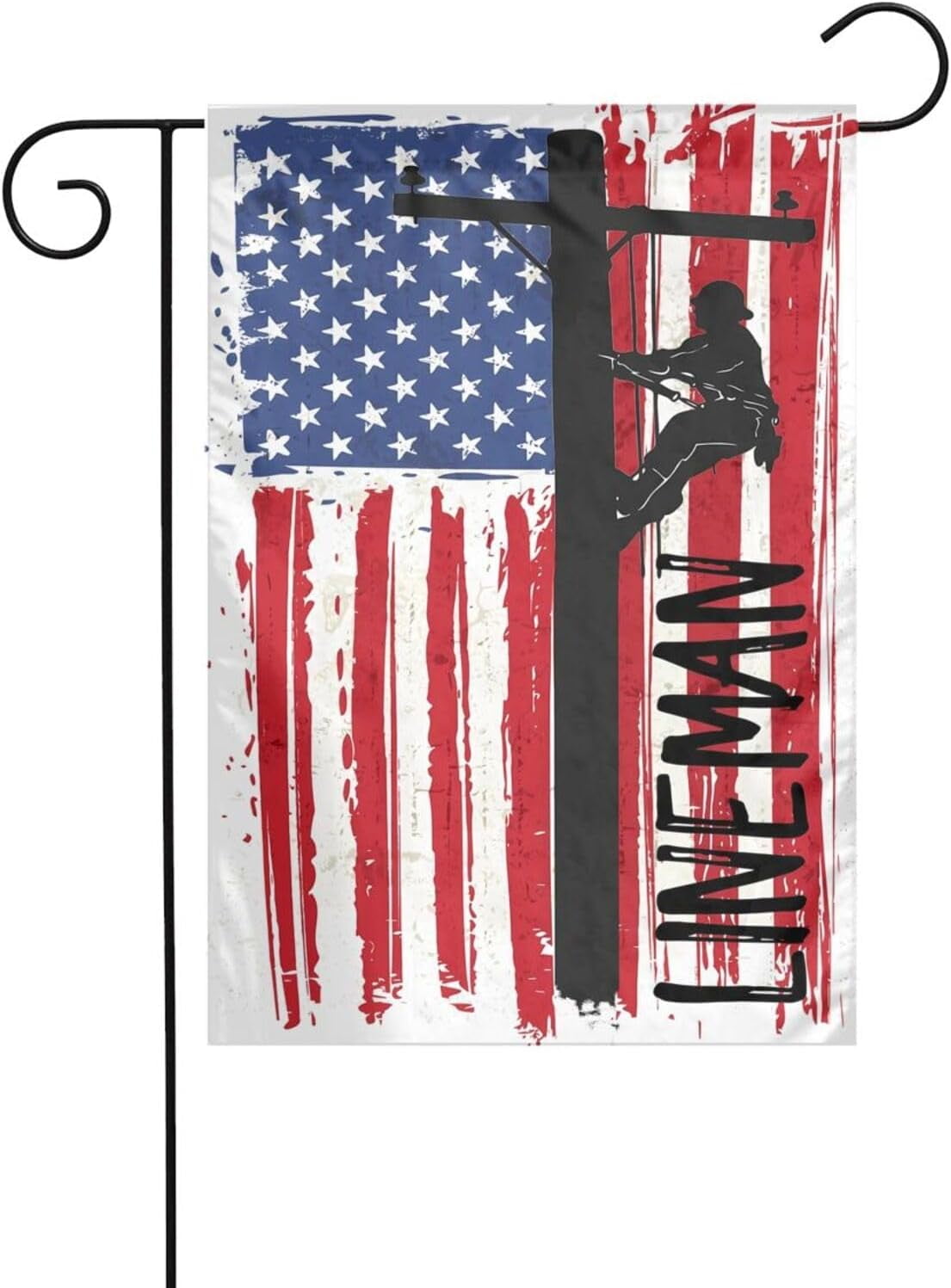 American USA Flag Lineman Flag Garden Flag Lineman Gifts Home Indoor ...