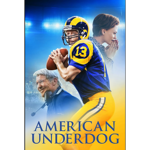 American Underdog (2021) Poster - 24x36 | Zachary Levi | Inspirational ...