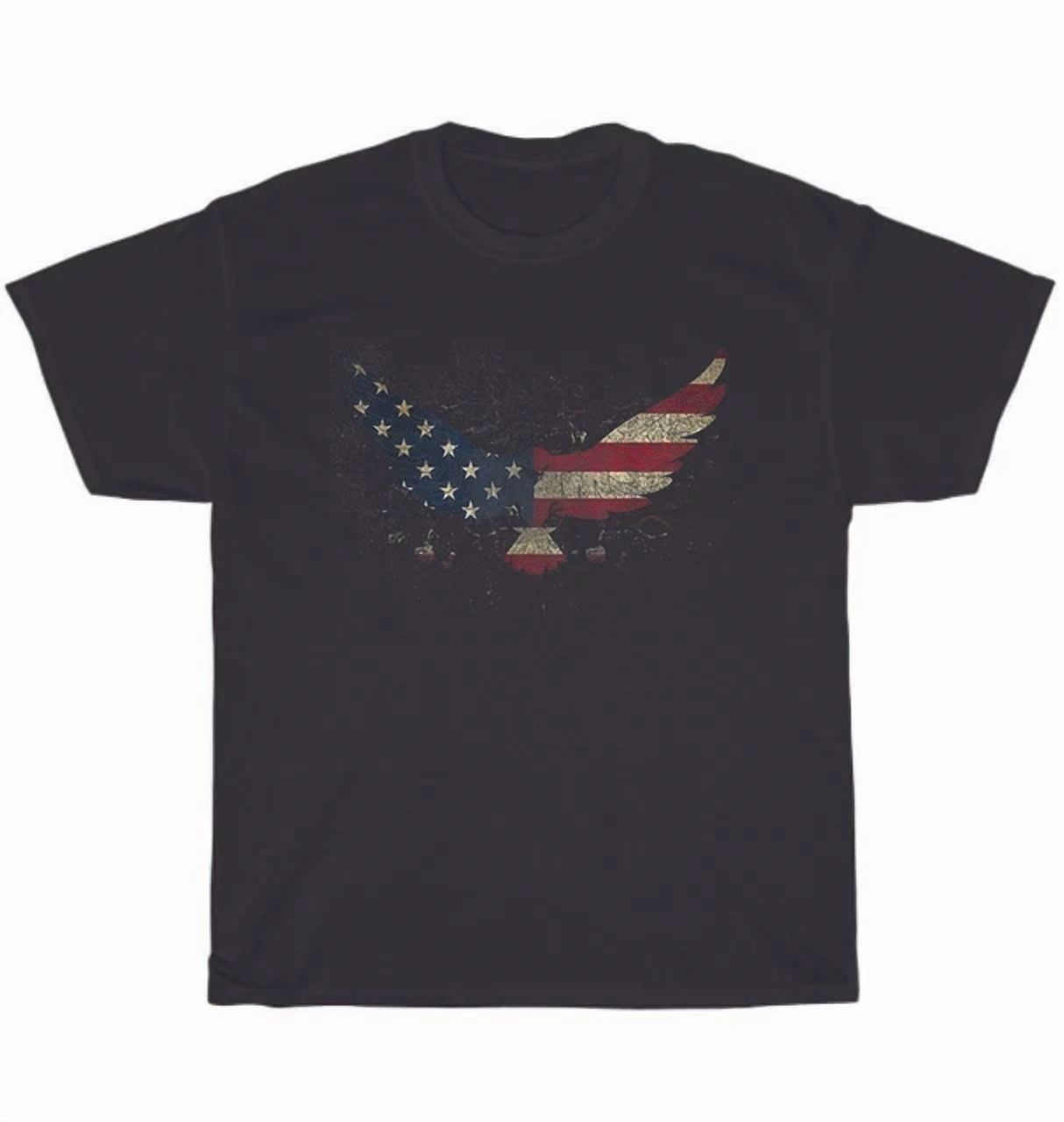 American Us Flag Eagle 4Th Of July independence Day T-Shirt Unisex Tee ...