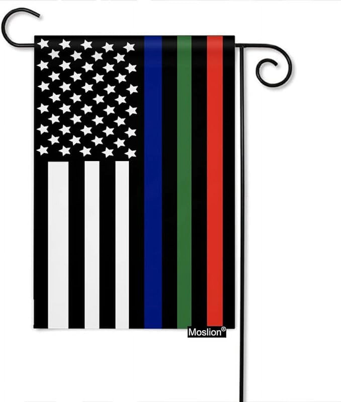 American Us Flag Garden Flag Vertical Double Sided Thin Blue Green and ...