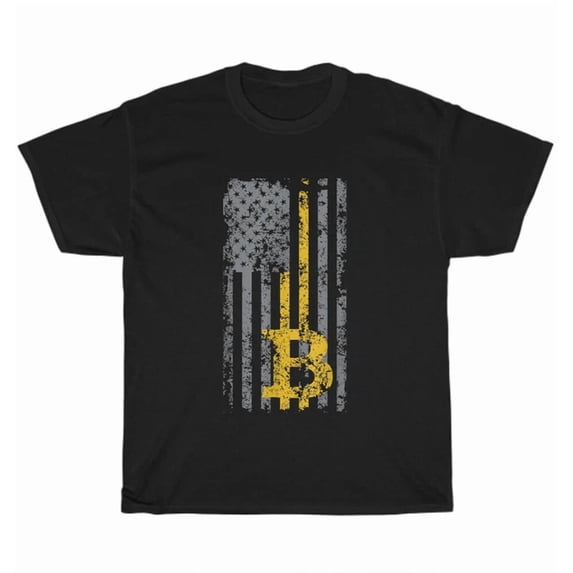 American Usa Flag Distressed Digital Currency Cryptocurrency Blockchain ...