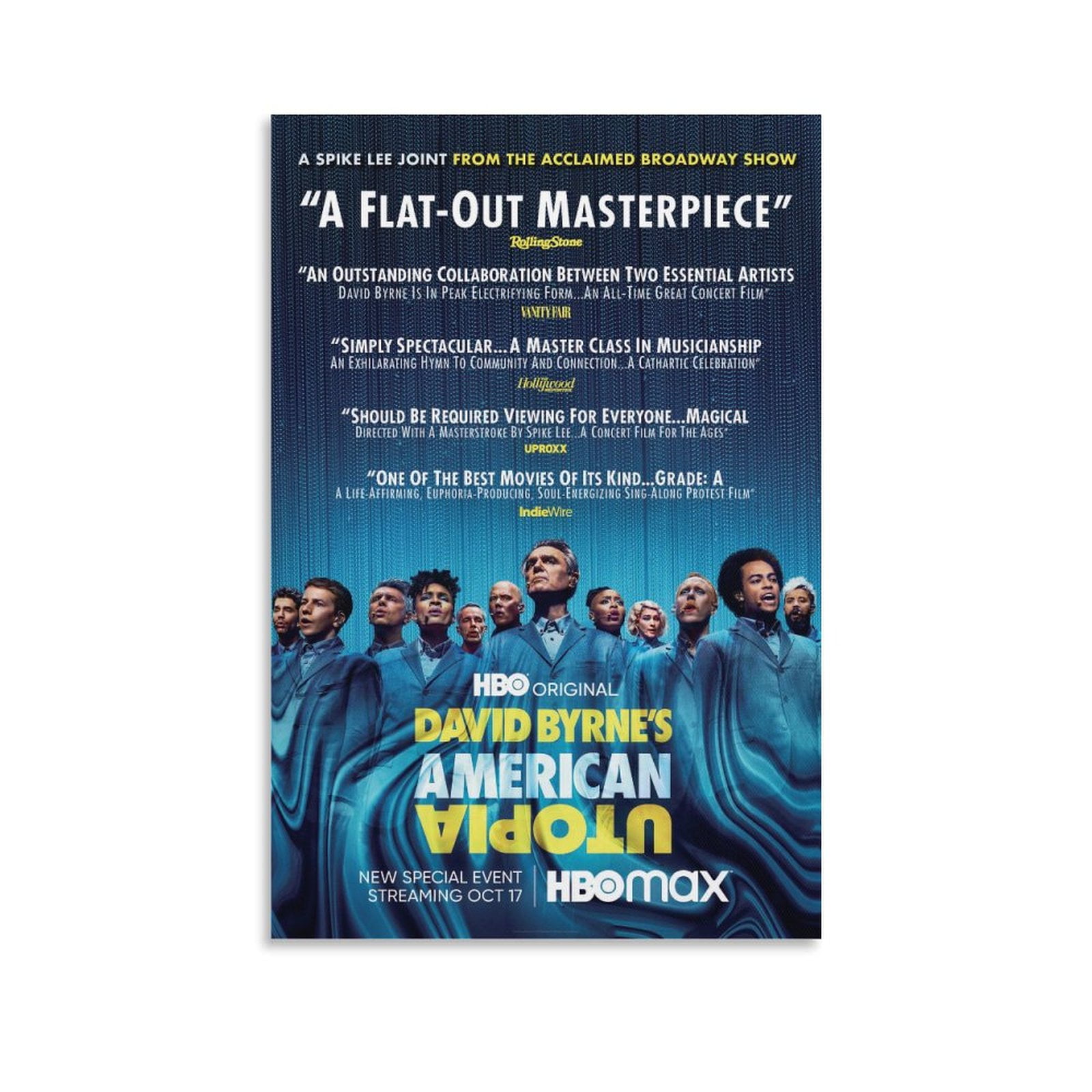 American Utopia Movie Poster Poster Cool Artworks Painting Wall Art ...