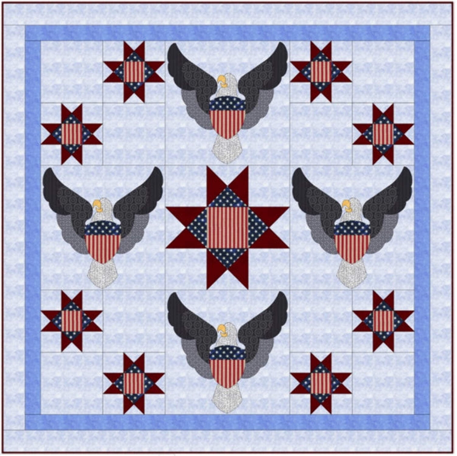 American Valor Quilt Pattern - Walmart.com