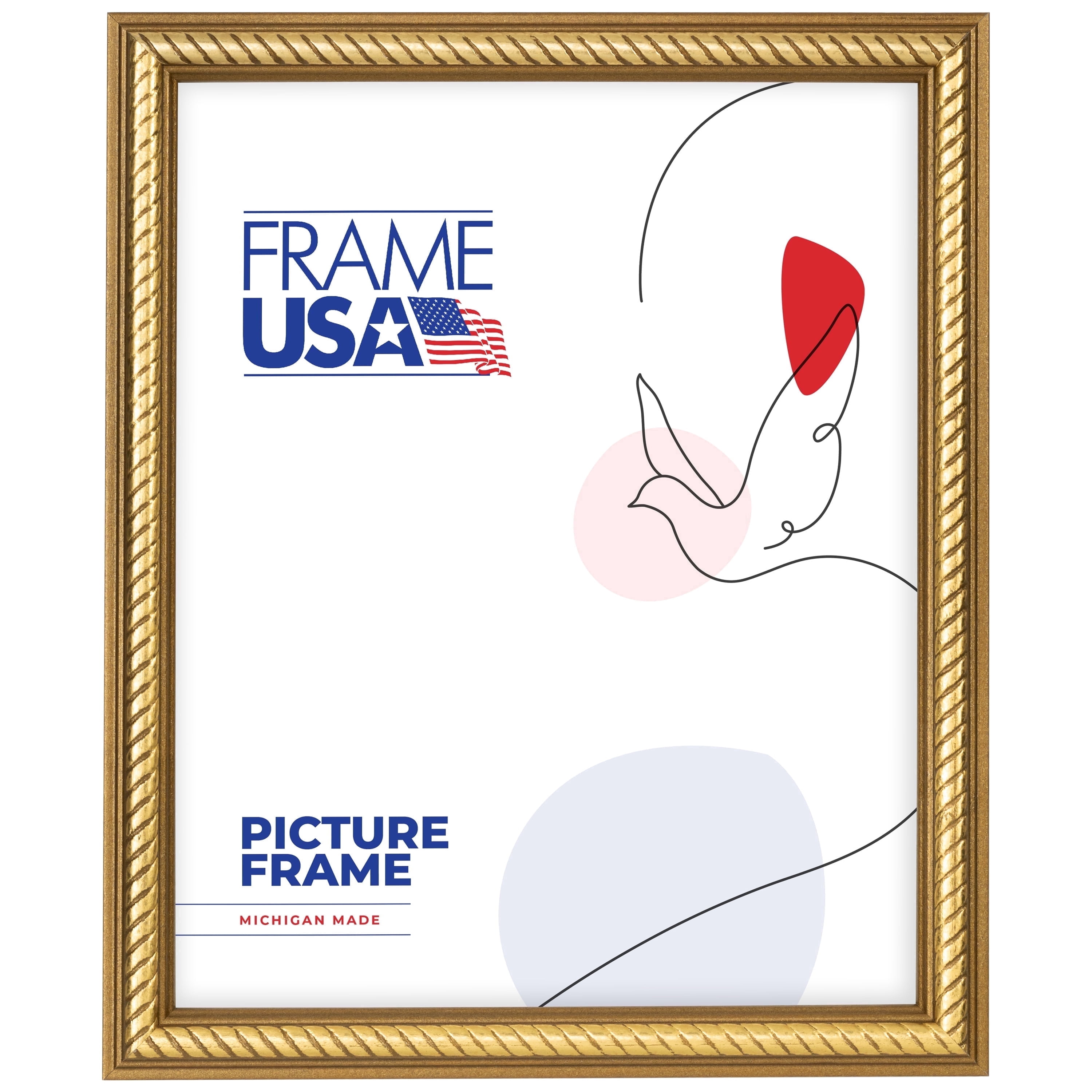 American Value Thin 805 Gold 8x10 Inch Picture Frame - Walmart.com