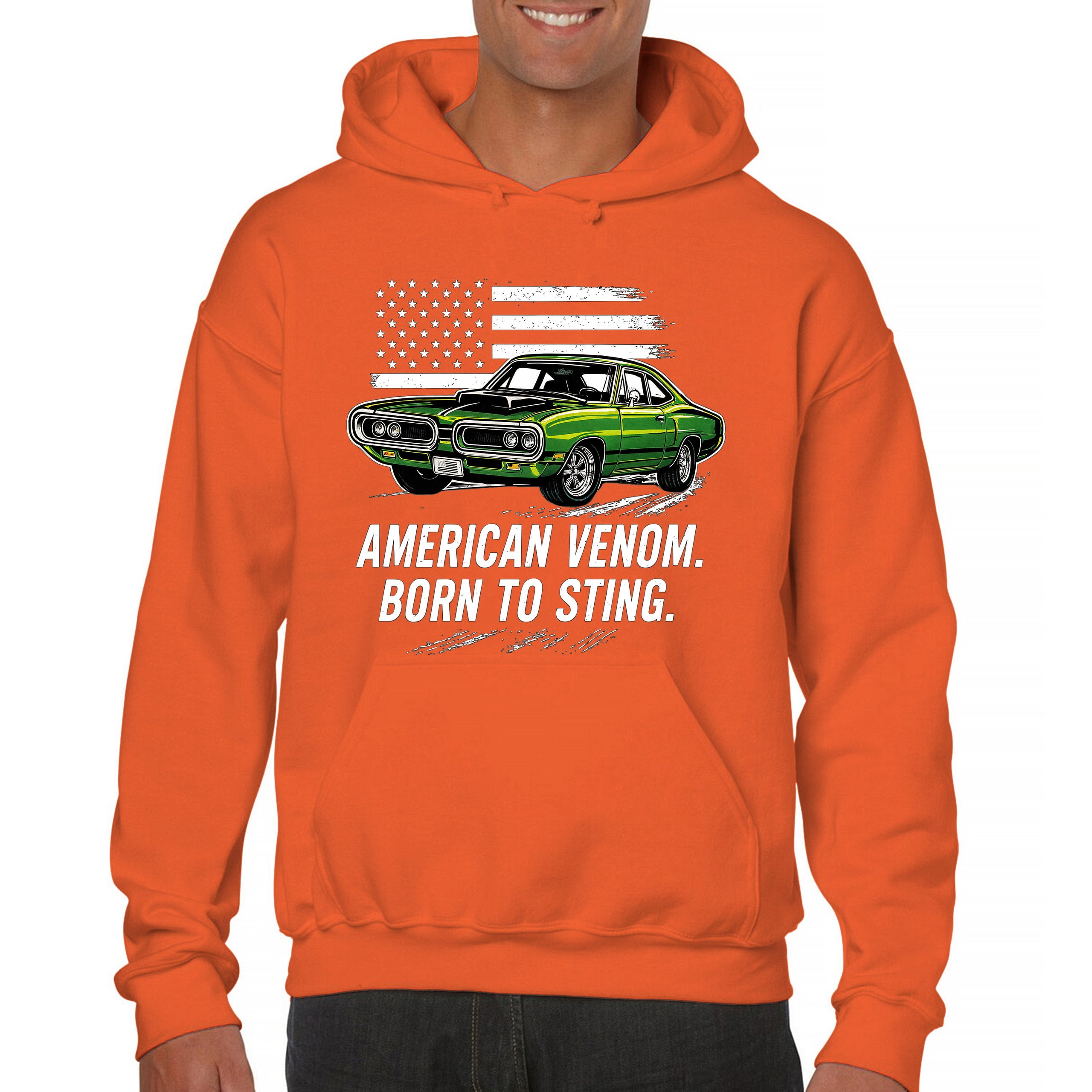 American Venom Muscle Car Sweatshirt RT Street Racing V8 V12 Perfomance ...
