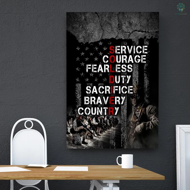 American Veteran Soldier Service Courage Fearless Duty Sacrifice ...