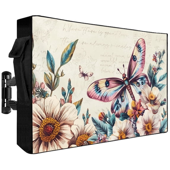 American Vintage Flowers Outdoor TV Cover 52 to 55 inch Country ...