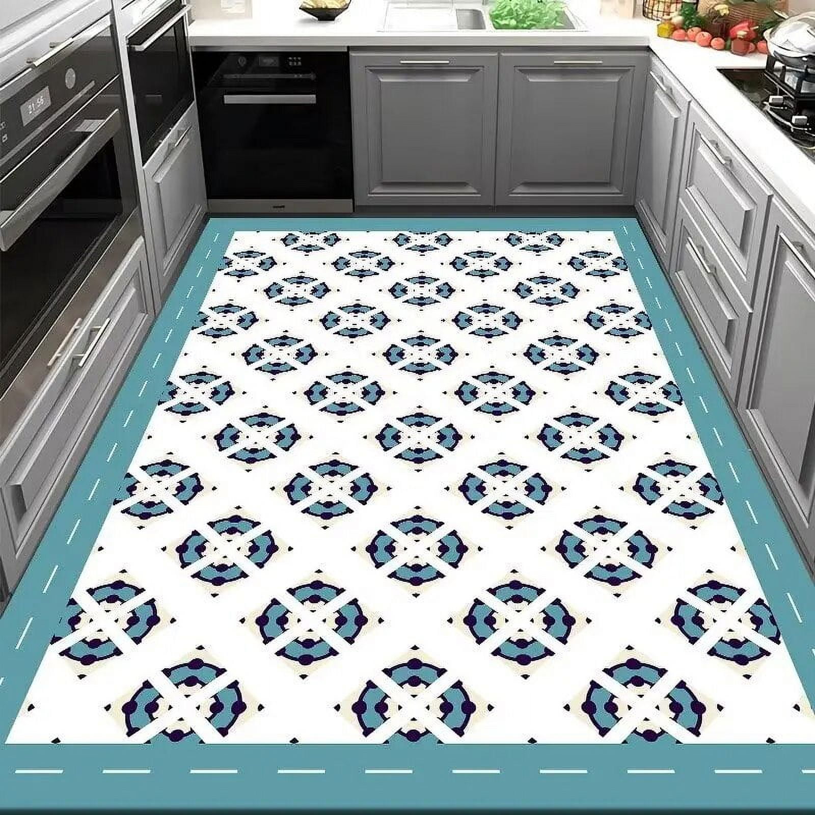 American Vintage Kitchen Rug for Waterproof and Oil Proof Home Decor ...