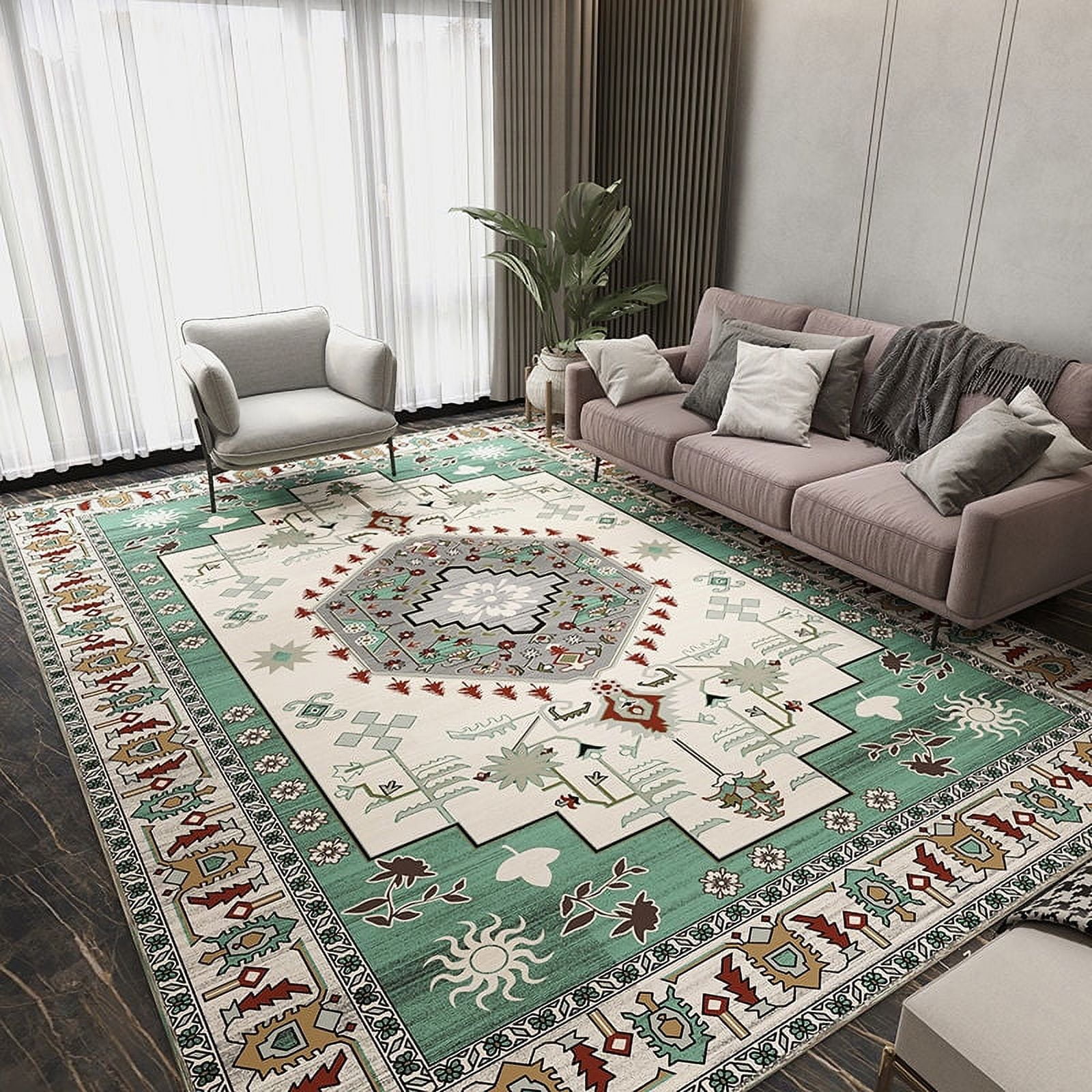American Vintage Large Carpet for Living Room 160x230cm Classic Design ...