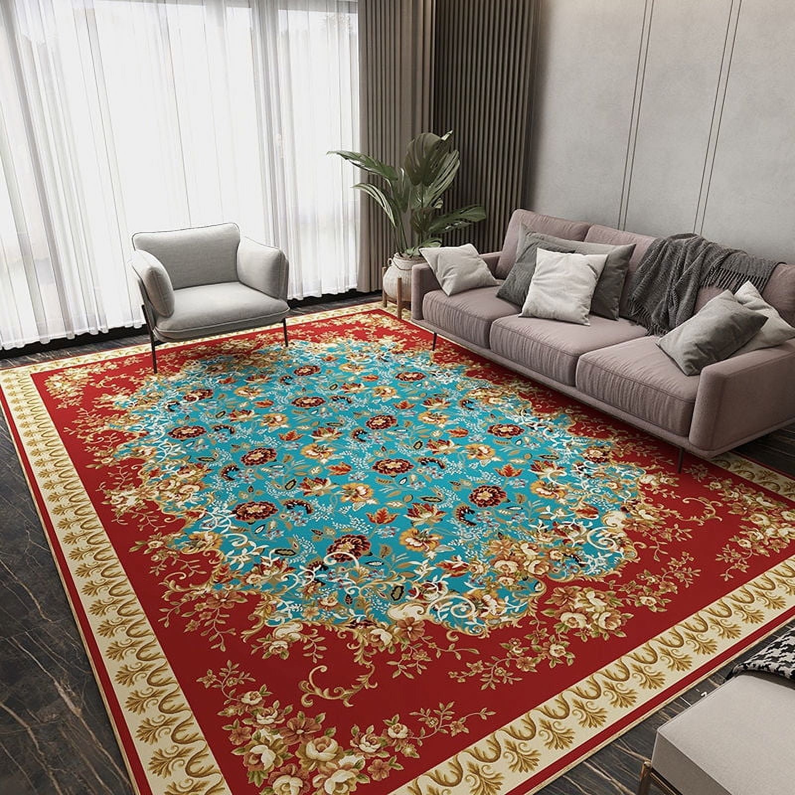 American Vintage Large Carpet for Living Room 160x230cm Classic Design ...