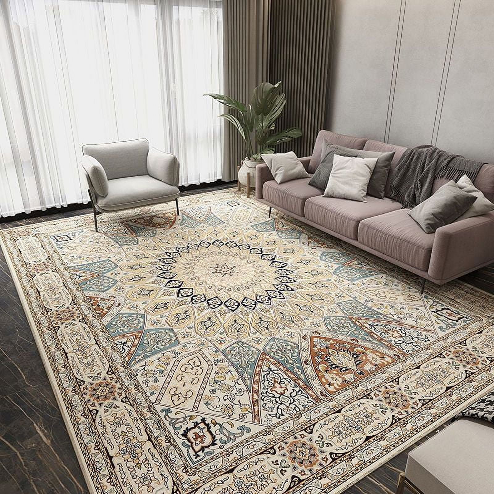 American Vintage Large Carpet for Living Room Classic Design Room ...