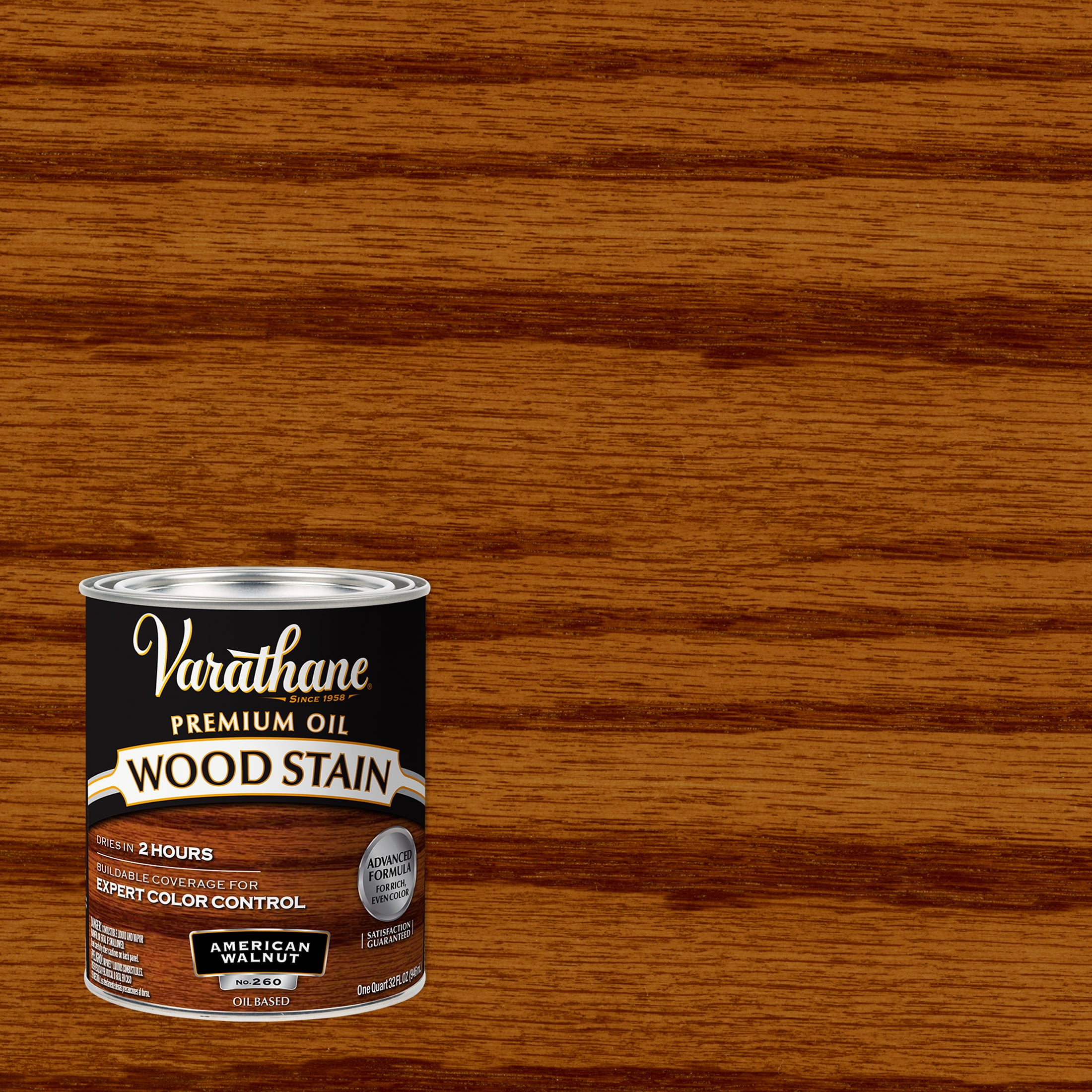 2 Pack, American Walnut, Varathane Premium Oil-Based Interior Wood ...
