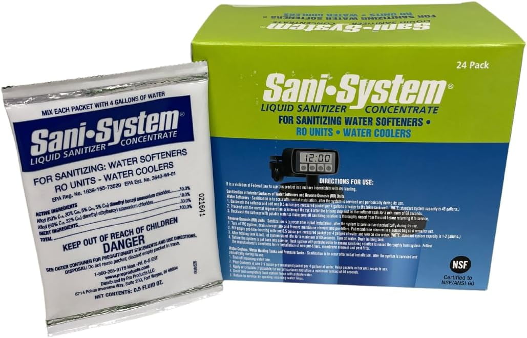 American Water Solutions SS24WS Pro Products Sani-System Liquid ...
