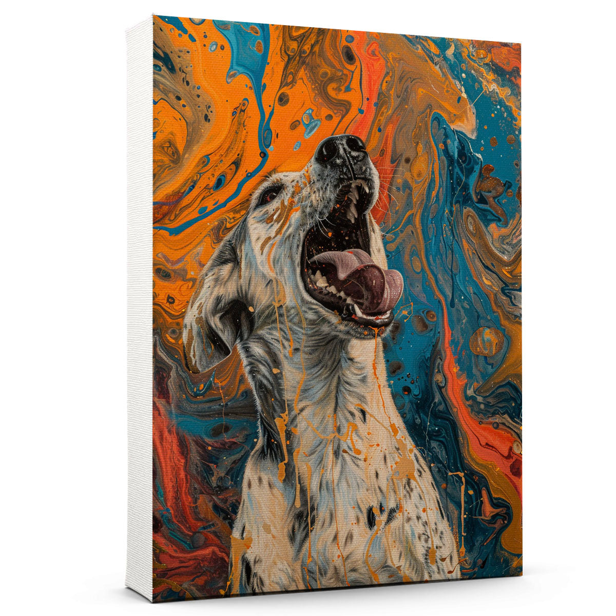 American Water Spaniel Scream Funny Dog Poster Unframe, American Water ...