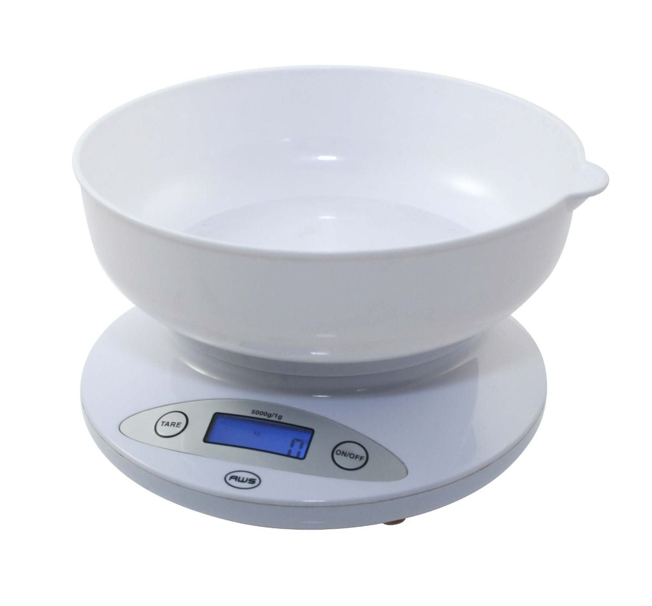 American Weigh Scales 5KBOWL-BK Digital Kitchen Scale White - Walmart.com