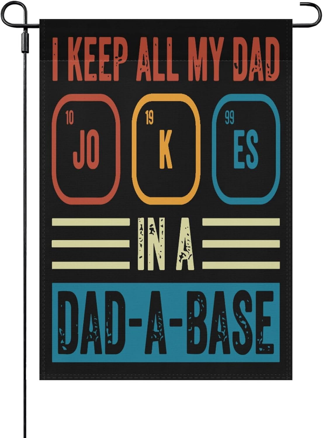 American Welcome Garden Yard Flag, I Keep All My Dad Jokes In A Dads-A ...