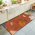 American West Cowboy Hat Boots Abstract Tropical Leaf Rectangle Rug 2 ...