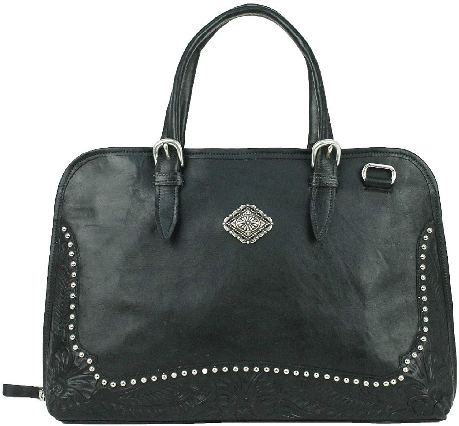 American West Cowtown Zip-Around Smart Briefcase Handcrafted Leather ...