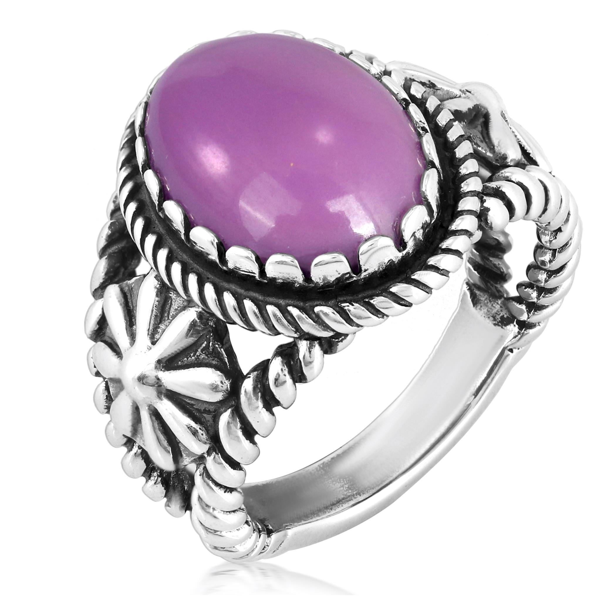 American West Jewelry Sterling Silver Phosphosiderite Concha Flower ...