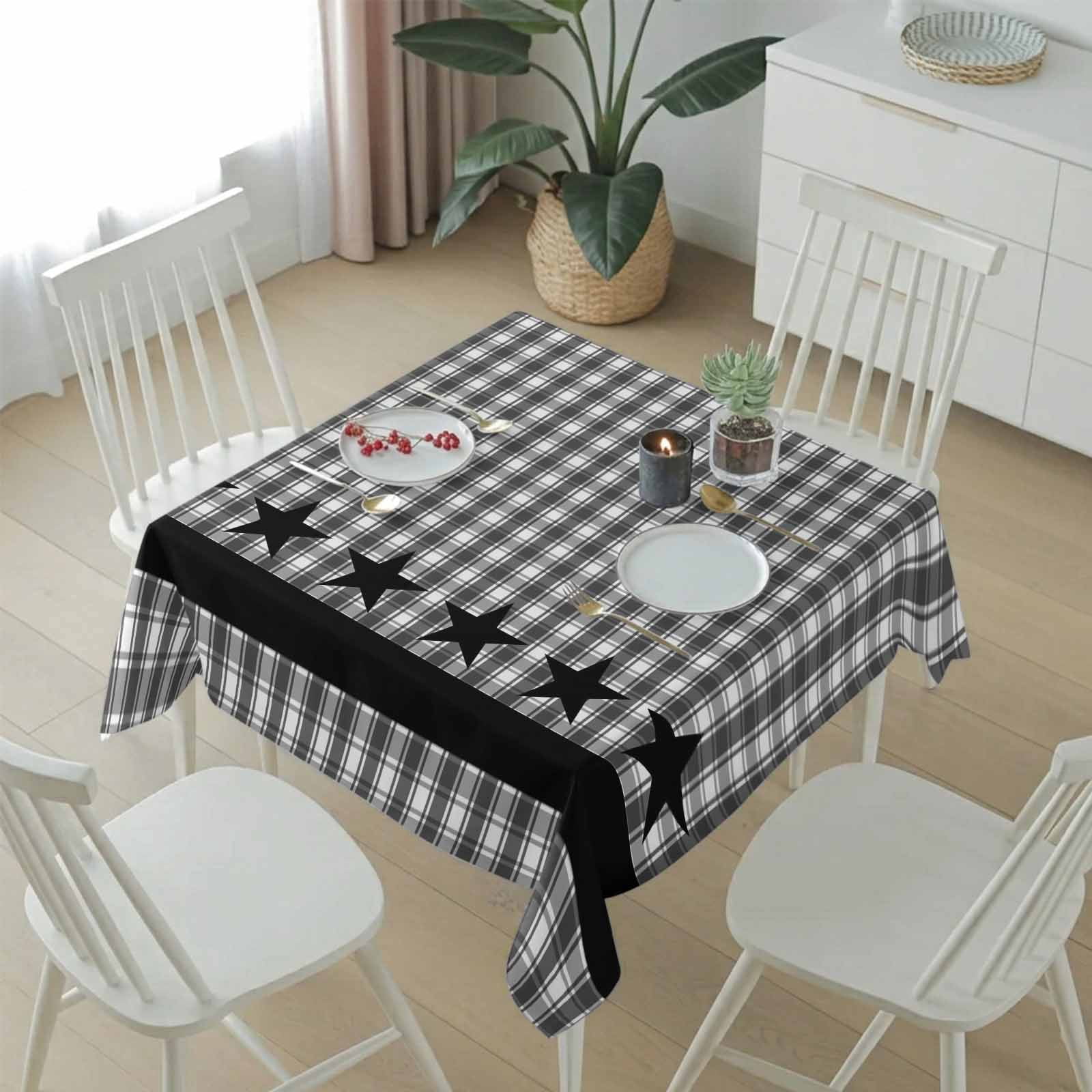 American Western Country Style Table Cloth 60x60in, Waterproof Square ...