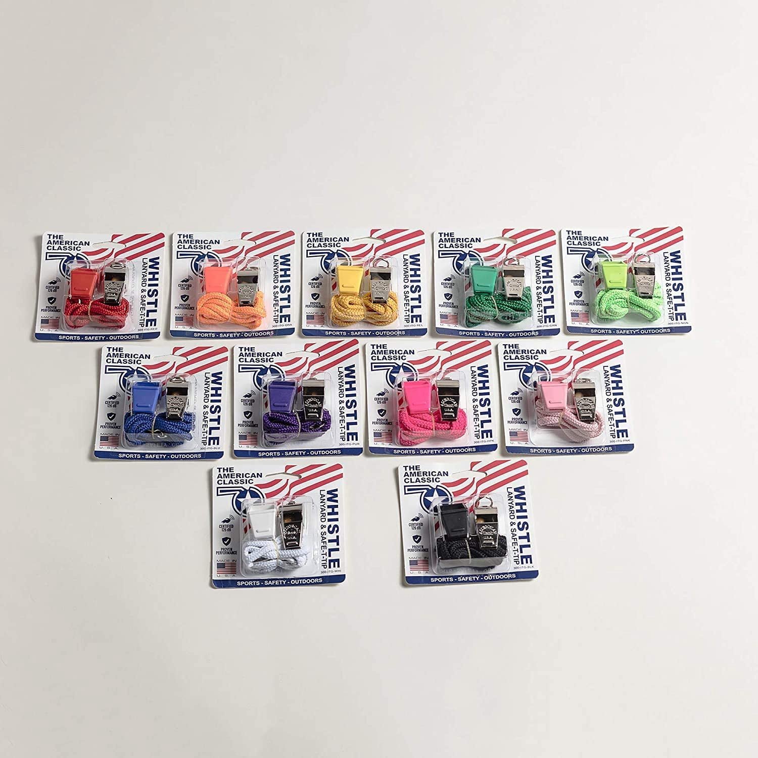 American Whistle Corporation American Classic Whistle - Rainbow Pack of ...