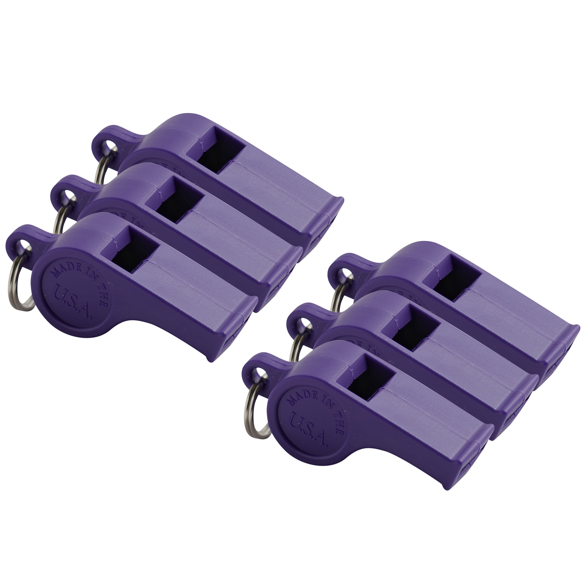 American Whistle Corporation American Personal Safety Whistles 6 Pack Purple Walmart