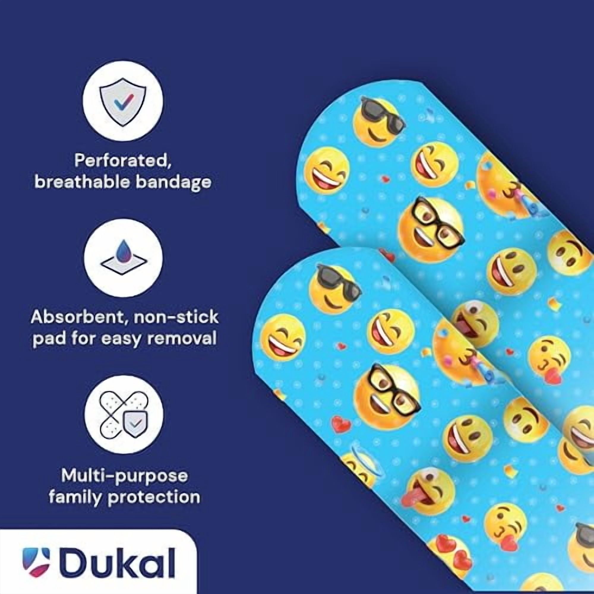American White Cross 15606 Emoji Adhesive Bandages, Sterile, 0.75 ...